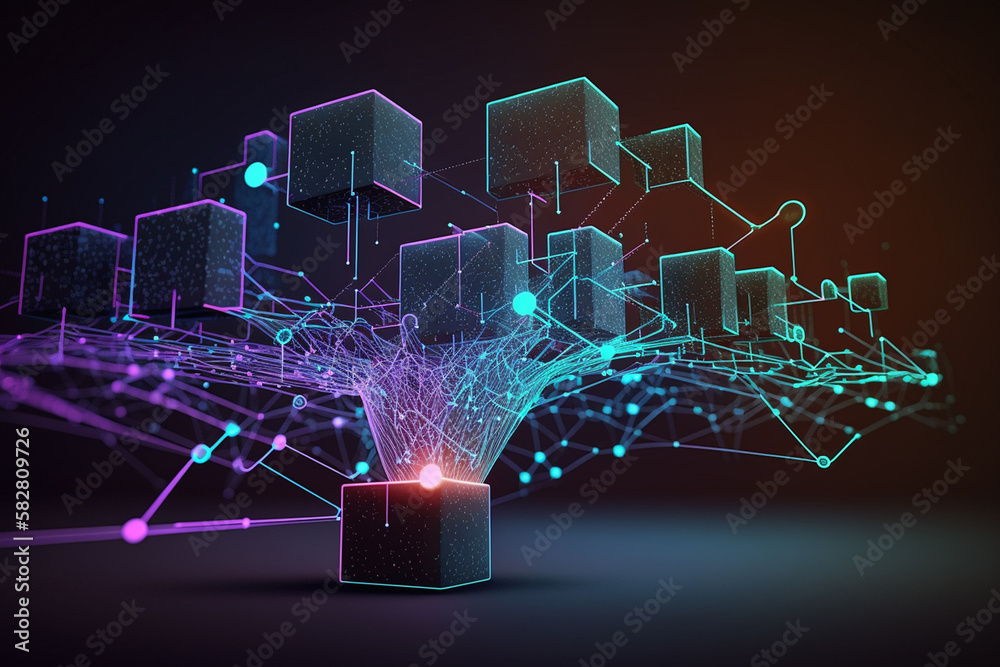 Blockchain Data Fields and Cyber Big Data Flow in Networks Ai Generated ...