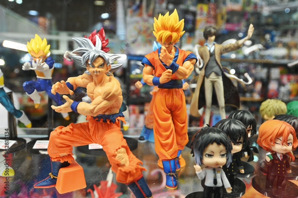 Manga anime figures collection on display for collectors Turin Italy ...