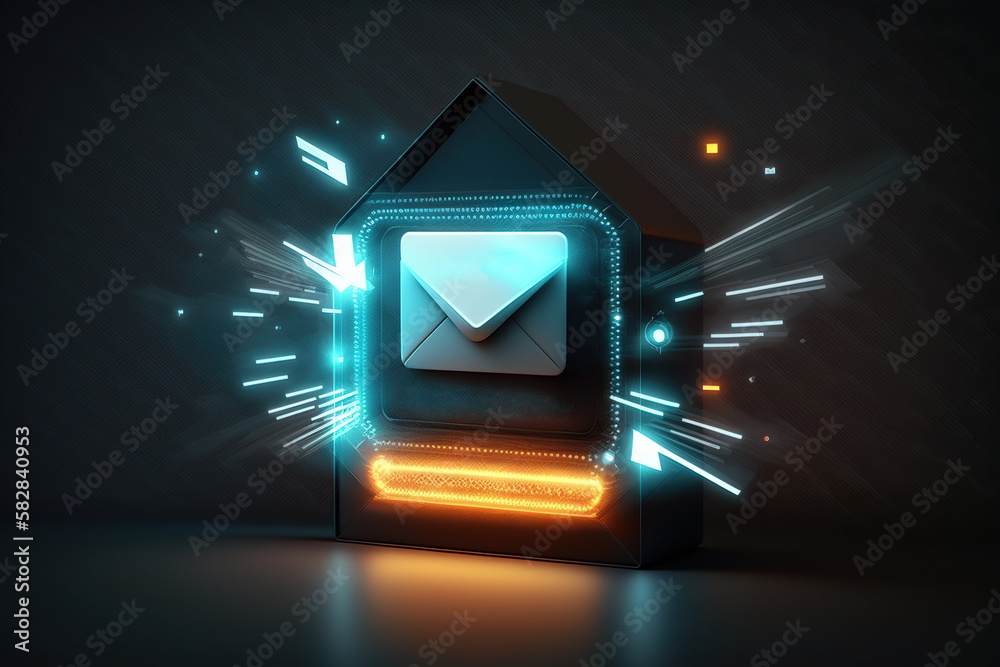 New email notification concept for business e-mail, concept of Email ...