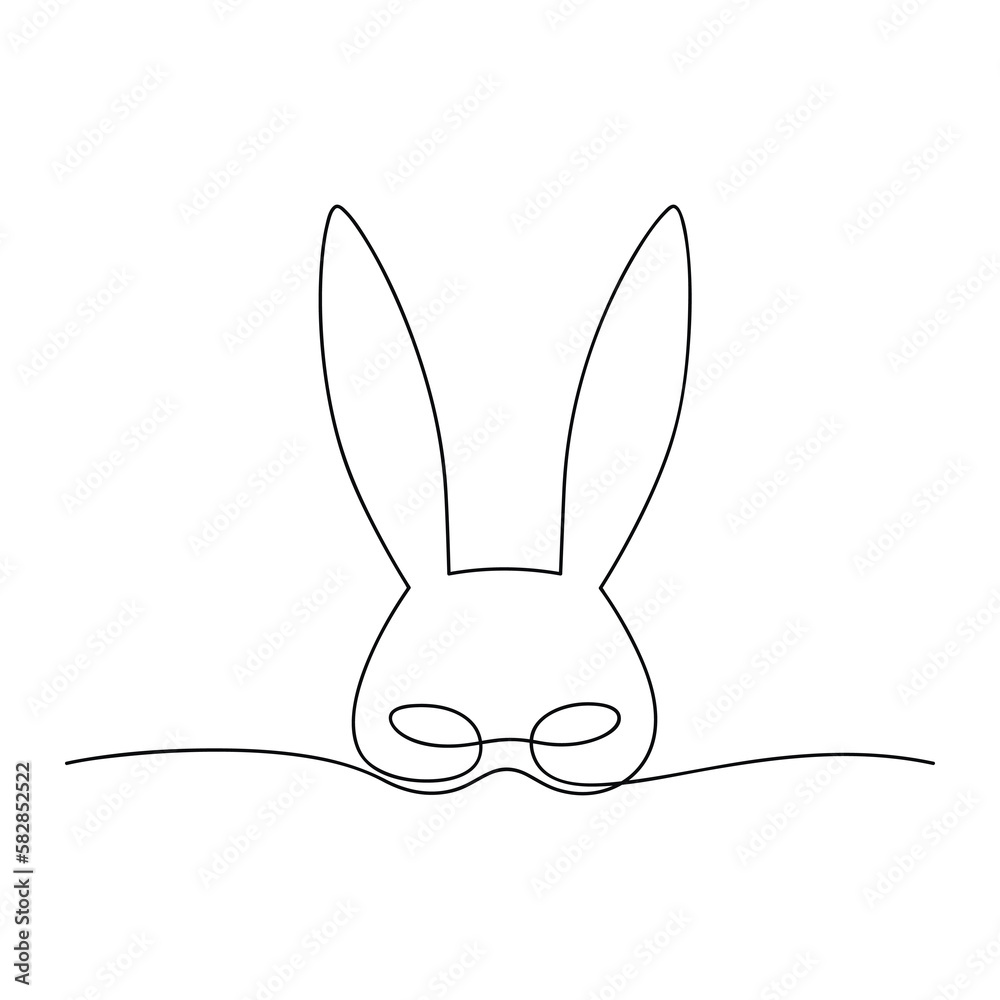 Rabbit Masquerade Mask