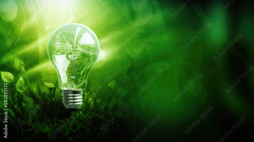 Lush Green Energy Background: The Perfect Canvas for Your Eco-friendly ...