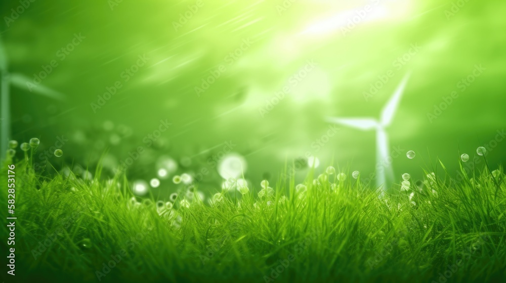 Lush Green Energy Background: The Perfect Canvas for Your Eco-friendly ...