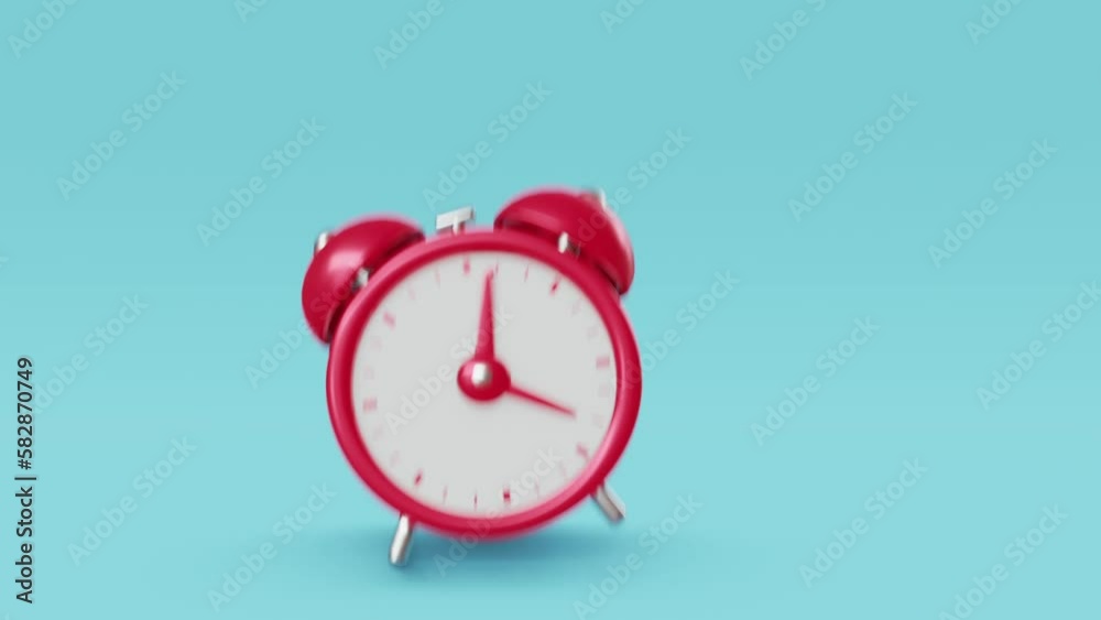 Animated Alarm Clock time video animation background ad promotion ...