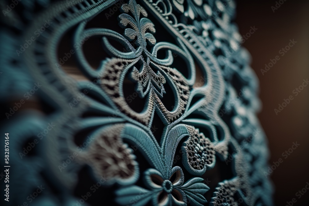 Cinematic Fabric Art: Realistic Design with Full Detail and Intricate ...