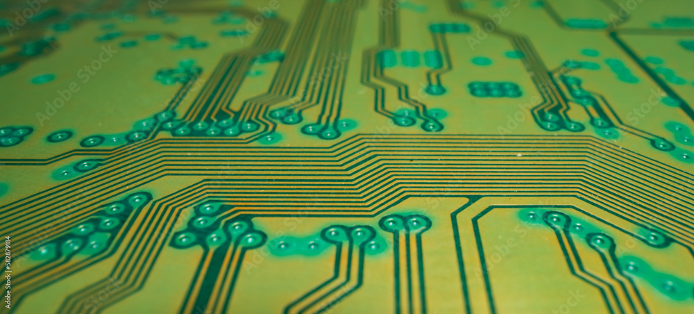 Electronic circuit board technology background. Electronic plate ...