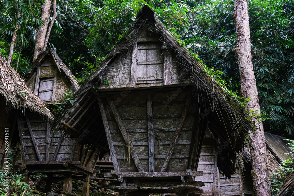 the atmosphere of Baduy-Banten, Indonesia. The baduy tribes lives from ...