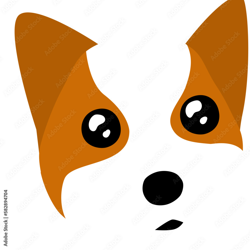아기 웰시코기 채색 Stock Vector Adobe Stock