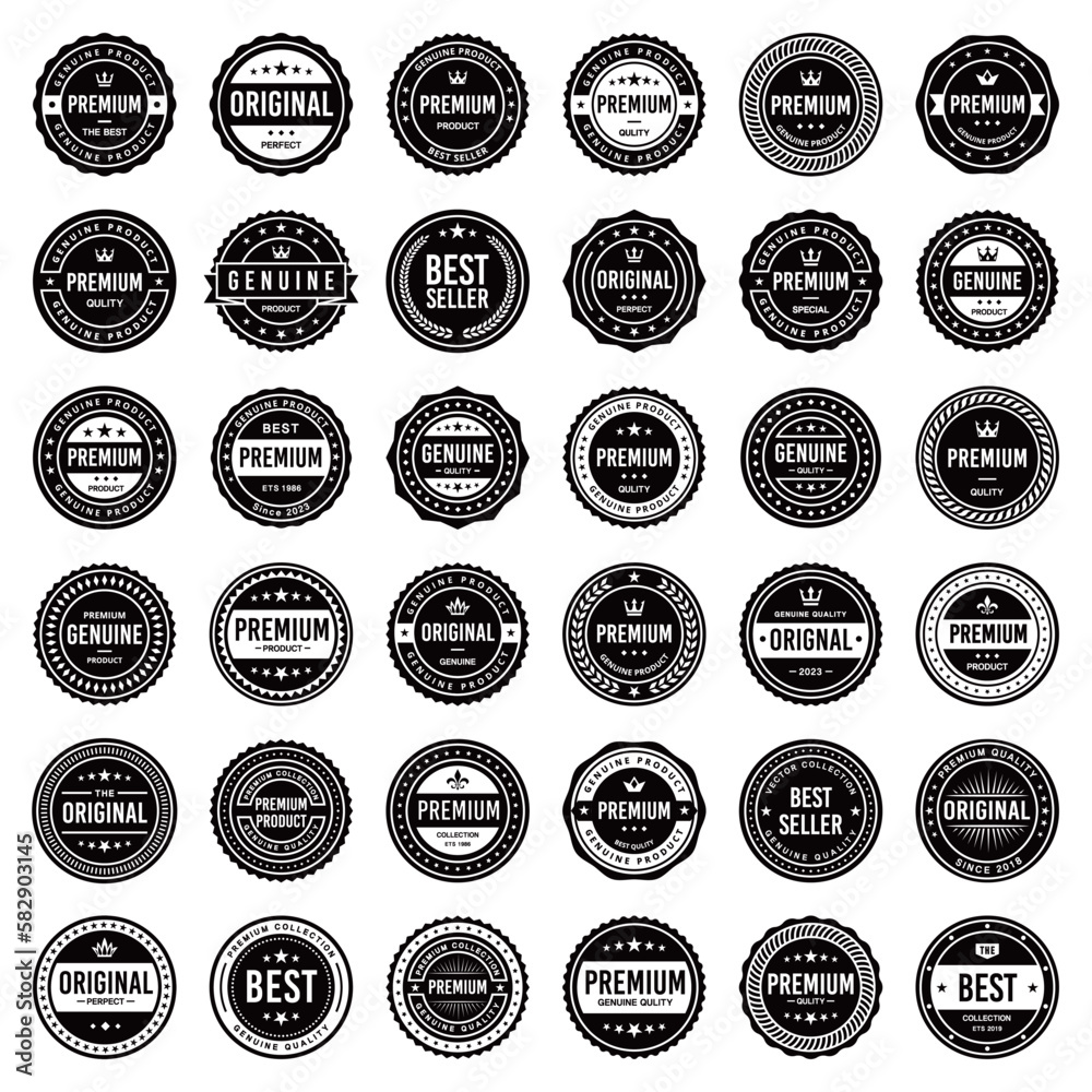 Classic Vintage Retro Premium Vector Badge, Emblem, Logo, Label ...
