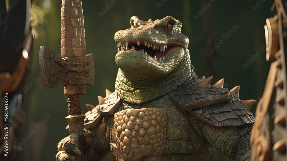 The crocodile warrior is a fearsome predator, skilled in the art of ...