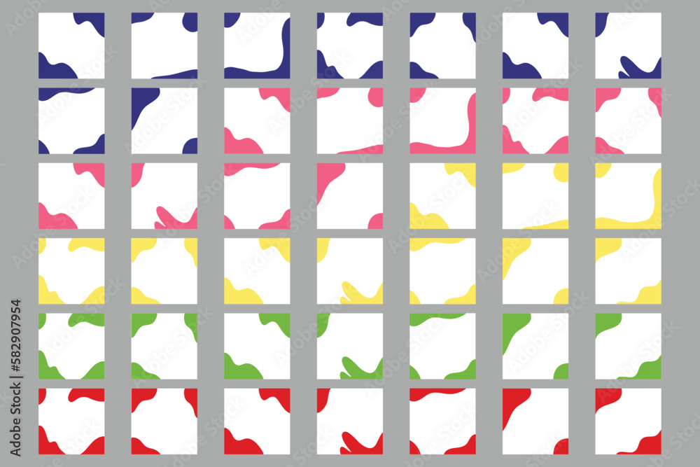 Set of banner blank social media templates isolated on white background ...