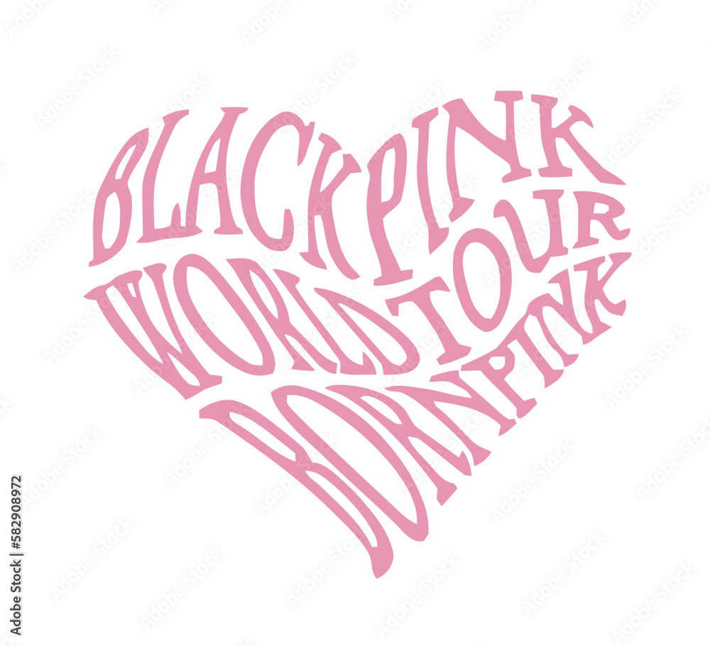 Blackpink World Tour 2023 Logo Stock Vector | Adobe Stock