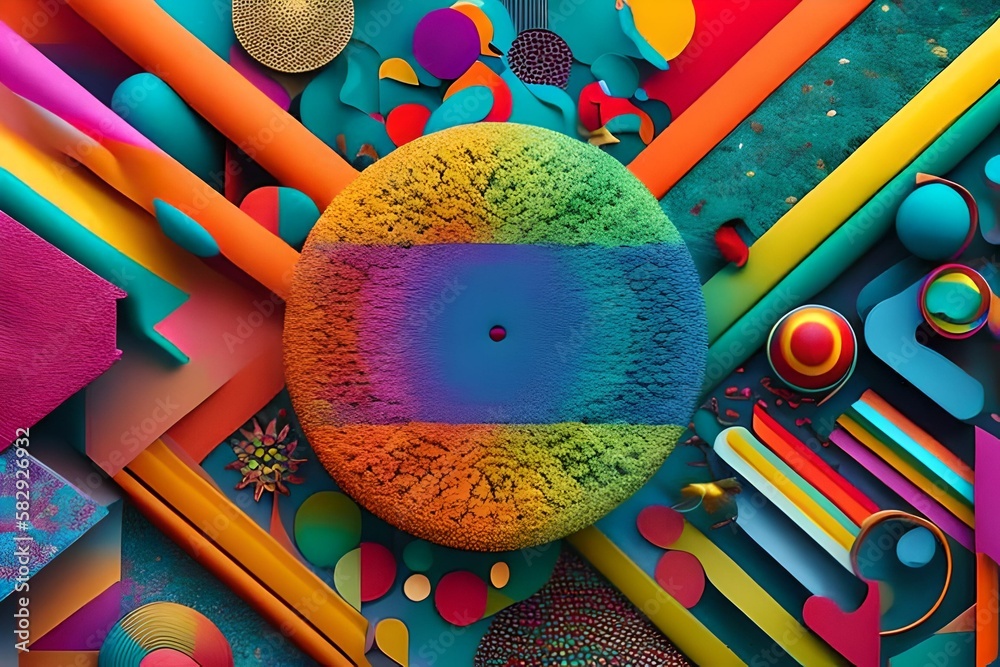 An abstract image that explores the concept of individuality, using ...