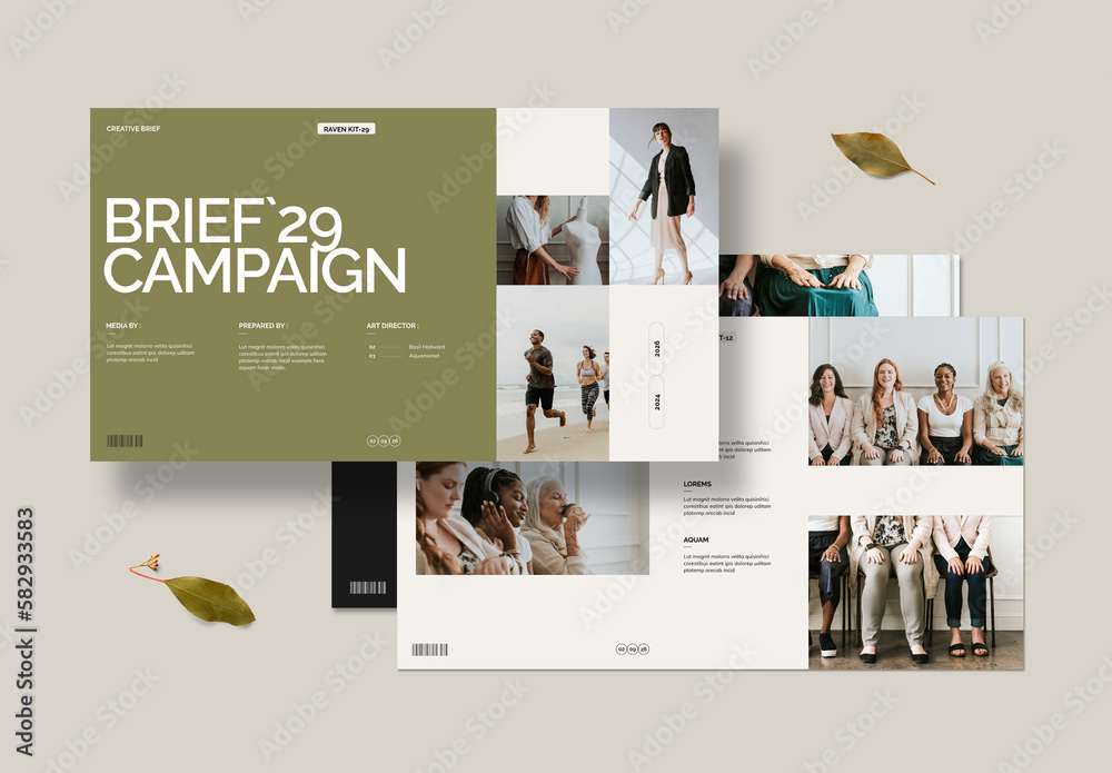 Creative Brief Layout Stock Template | Adobe Stock