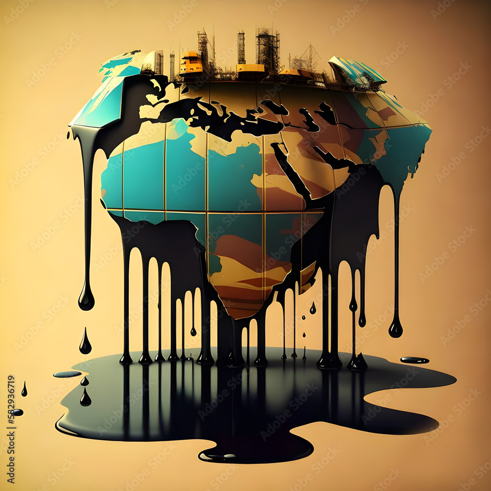 Reduction of oil production, economic crisis, fuel default, reduction ...