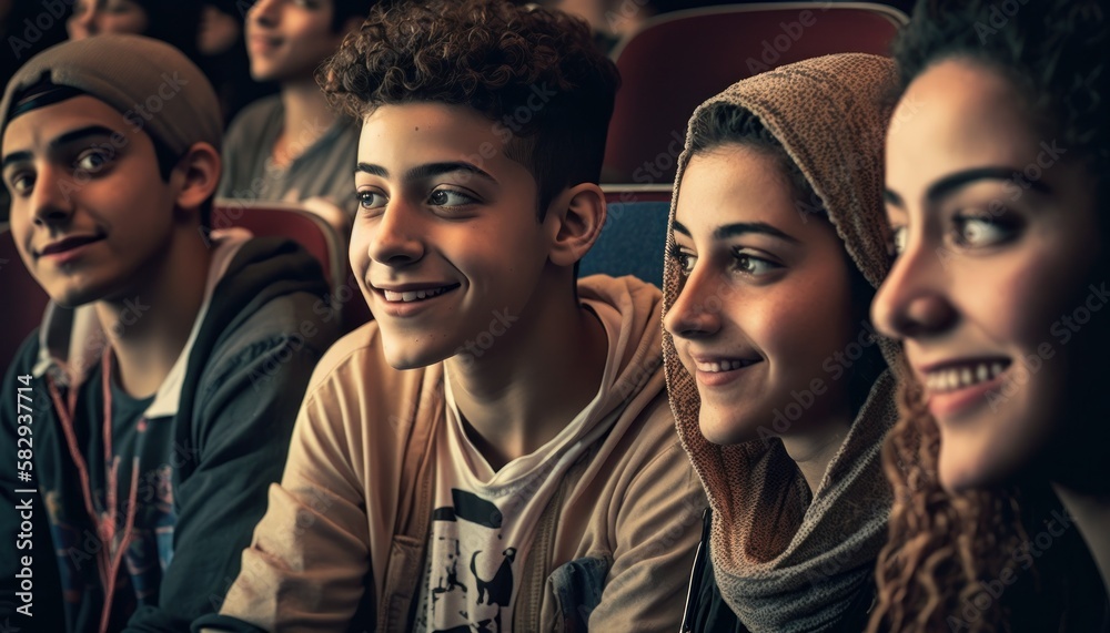 Group of Diverse and Empowered Middle Eastern Youth High School ...