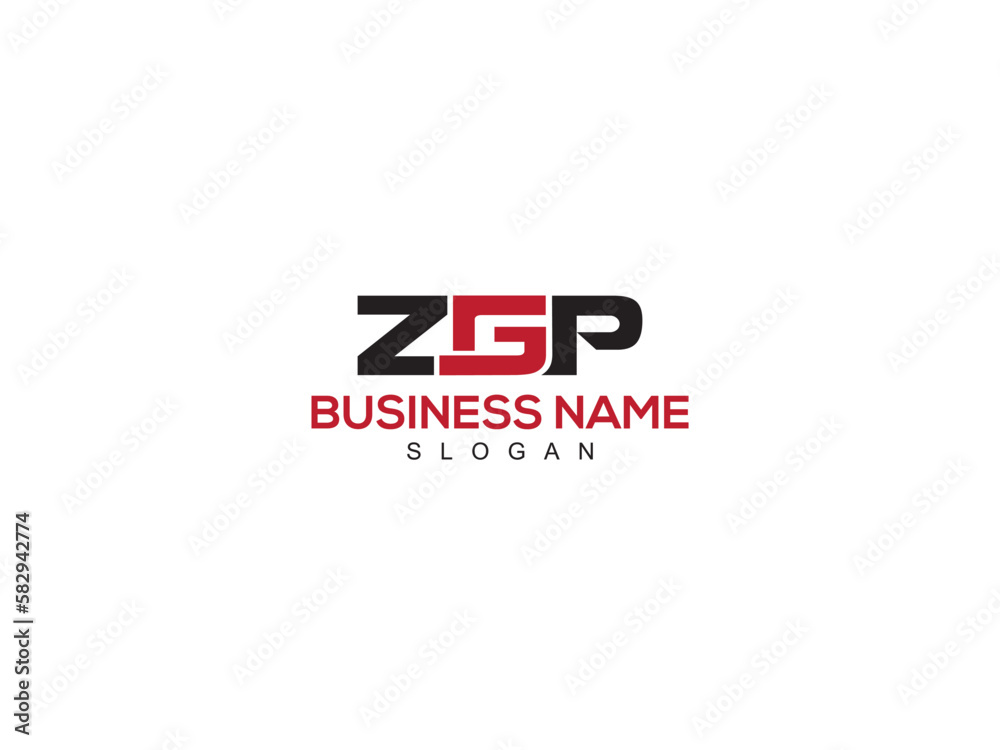Alphabet Letter ZGP Logo Vector, Colorful ZG zgp Business Logo Art With ...