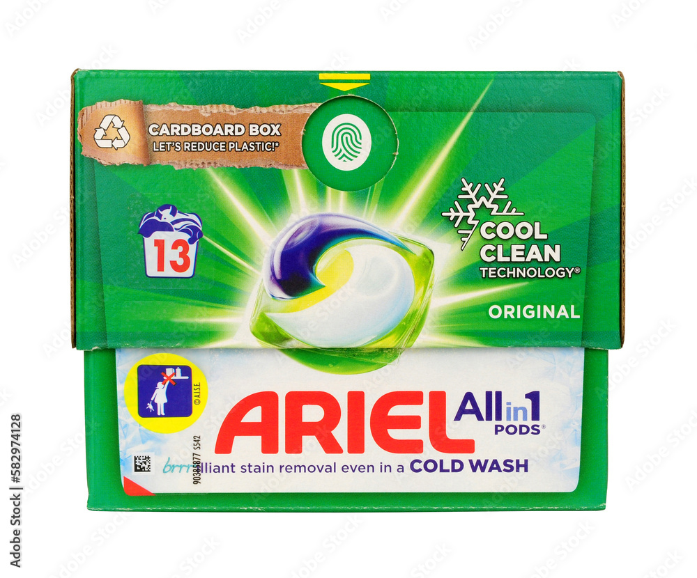 Ariel all in 1 pods original biological detergent cool clean technology ...
