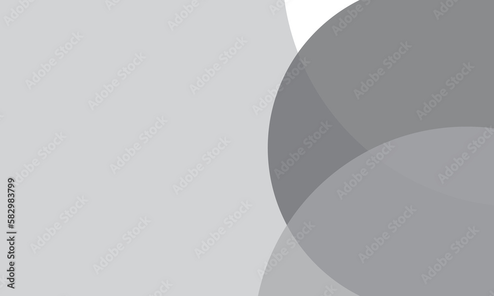 Grey color circles background with overlap layer. For wallpaper, cover ...
