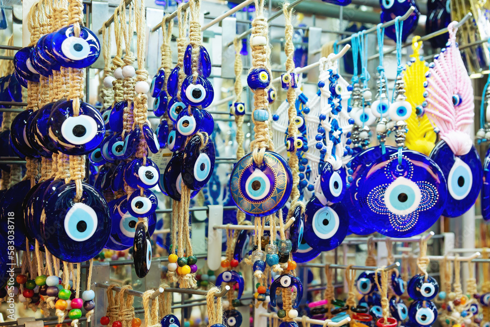 Traditional Turkish amulet Evil Eye or blue eye (Nazar boncugu ...