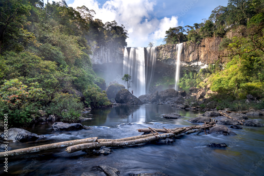 K50 waterfall. The majestic K50 waterfall is still very wild in the ...
