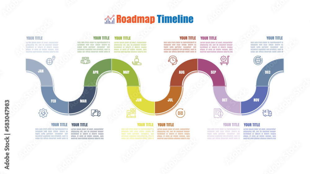 Data analytics and collection abstract process infographic template ...