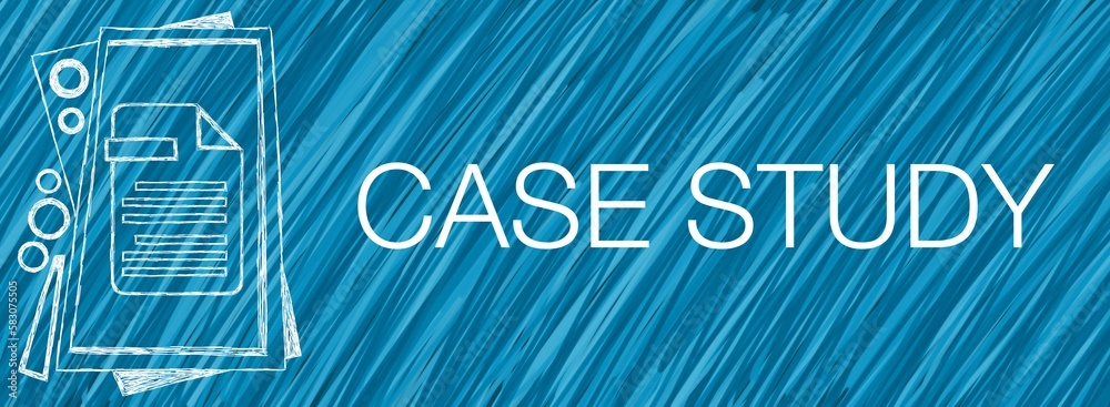 Case Study Blue Lines Triangle Box File Paper Symbol Text Stock ...