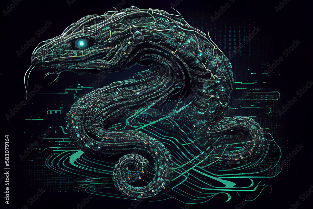 Neural network of a snake brain with data and artificial intelligence ...