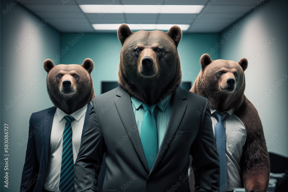 suit up with animal faces banner for corporate image generative ai ...