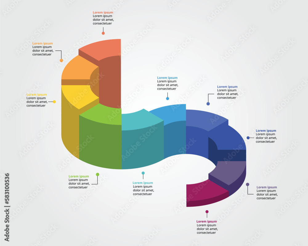timeline graph chart template for infographic for presentation for 10 ...