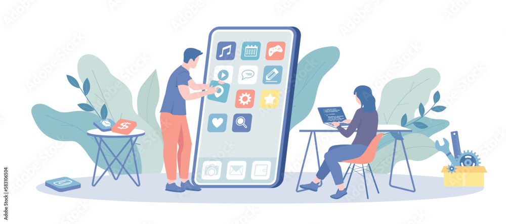 Mobile Application Development. Frontend software development, UI and ...