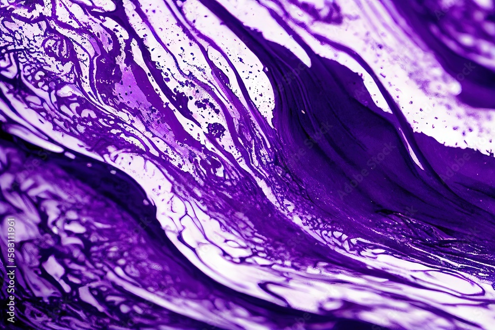 Abstract wavy background luxury violet liquid foamy texture. Artistic ...