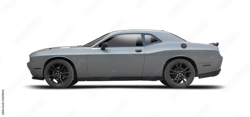 Dodge Challanger car, side view isolated on white background, 13 July ...