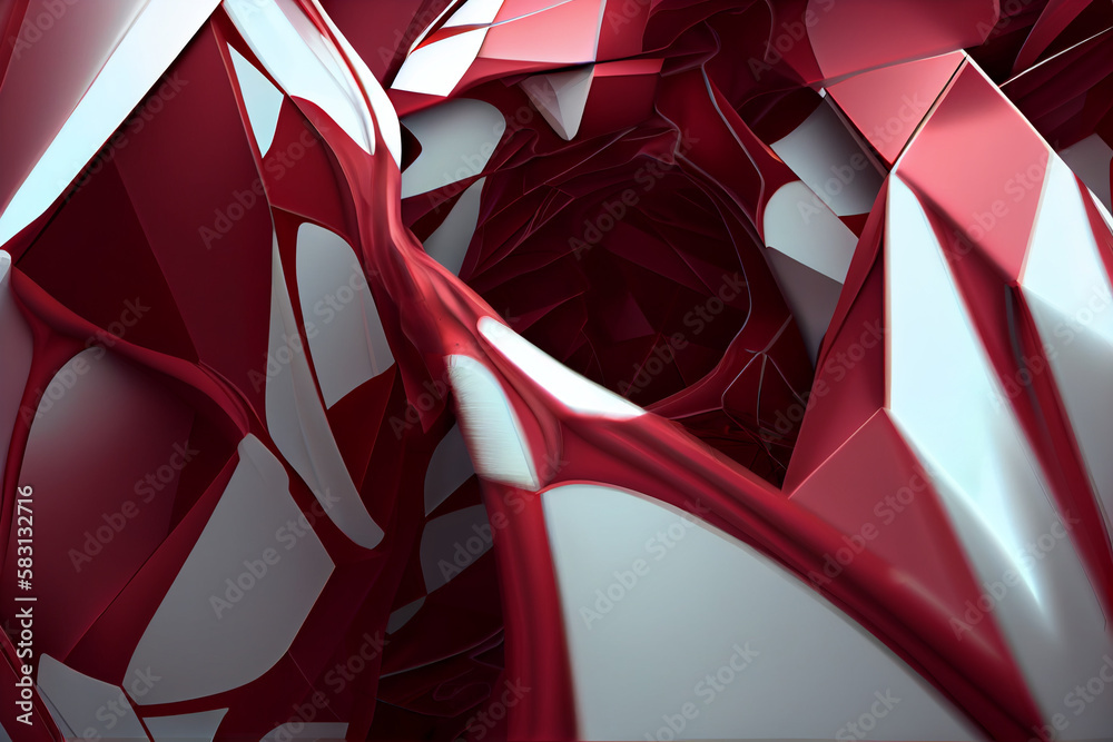 beautiful abstract Blood bodies are red and white geometric concept ...