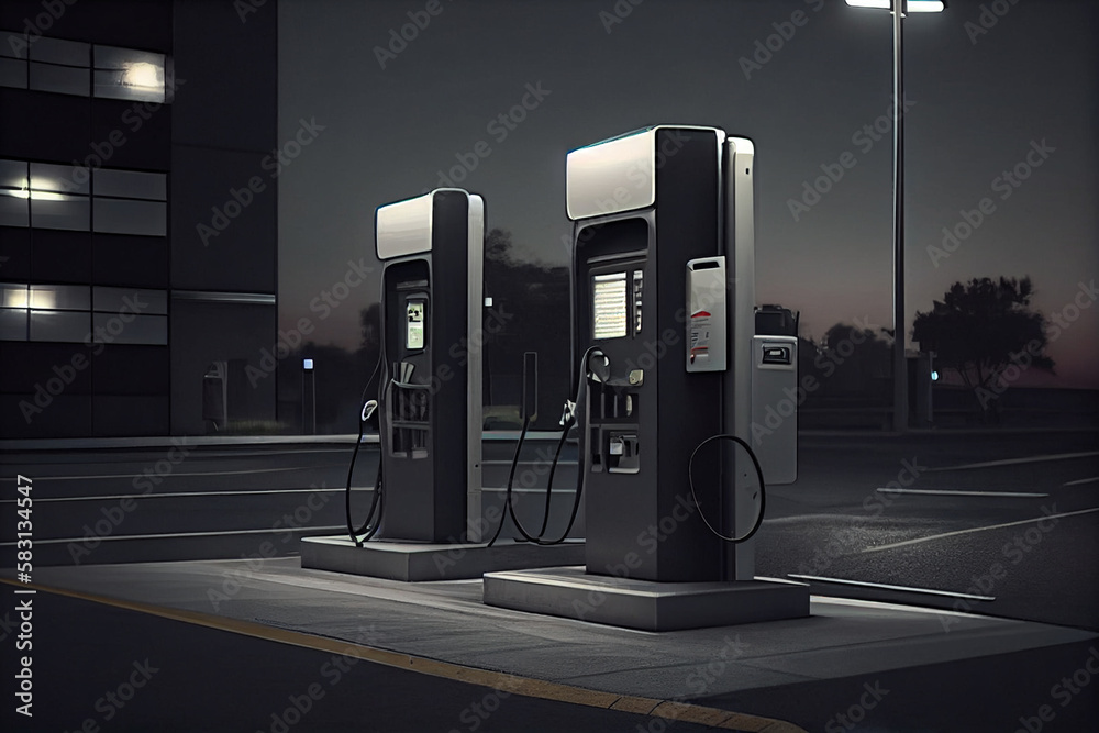 These images often feature the sleek design of charging stations ...