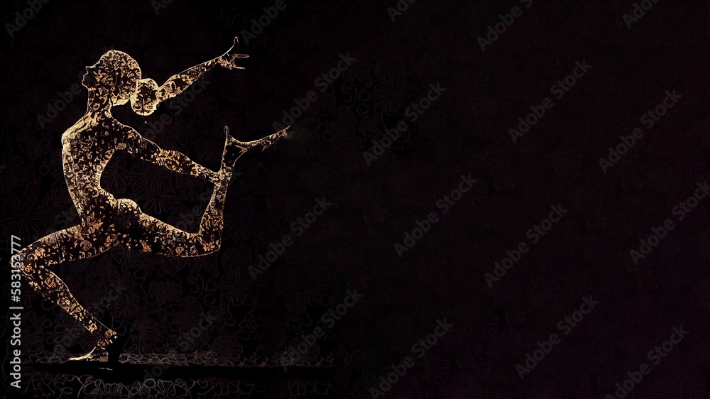 Yoga and meditation background banner, colorful artwork yoga practice ...