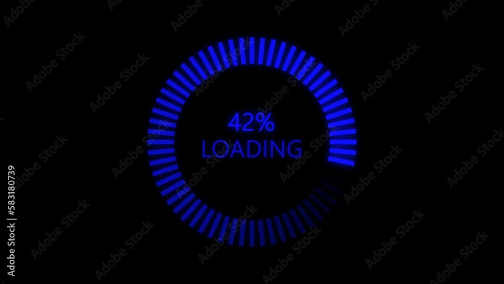 Loading circle animation . process loading bar, rotating ring spinning ...