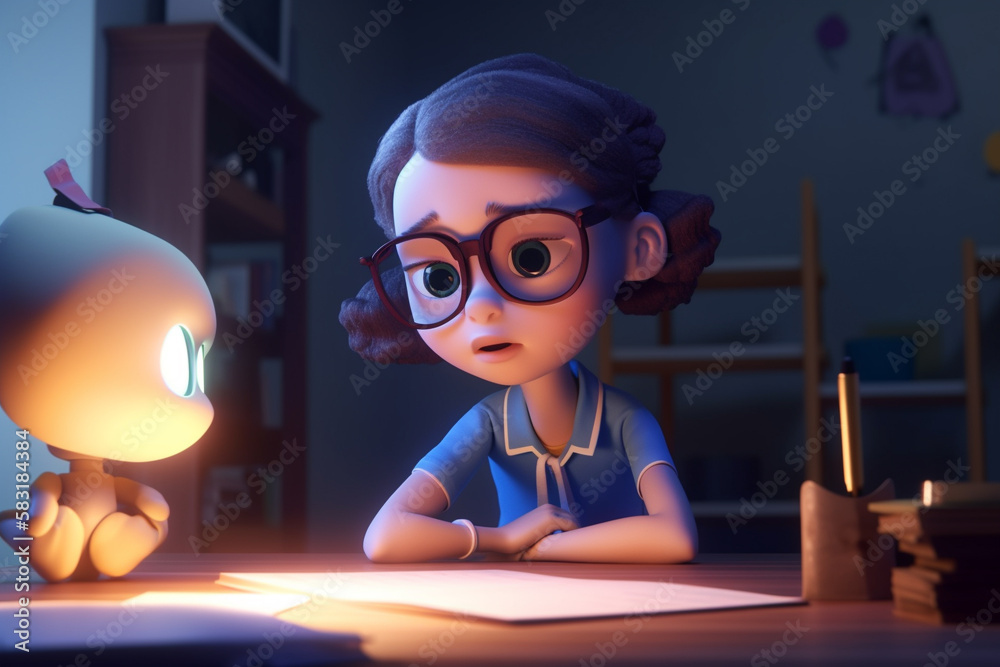 AI Chat Bot Helps Student with Homework. Tutoring with AI Chat Bot. AI ...