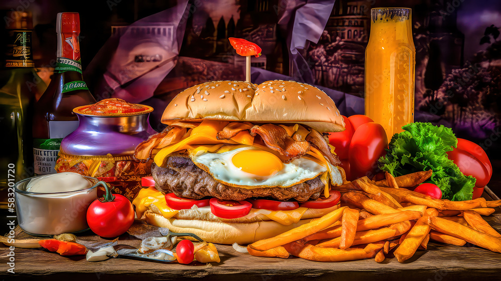 Hamburger Cheeseburge Spezial Delikat Beef Vegie Hummer Shrimps Döner ...