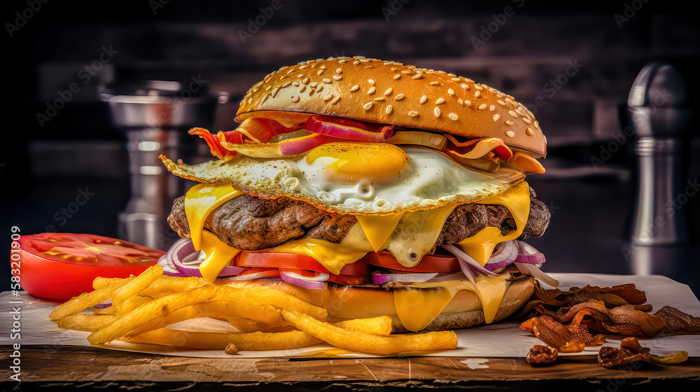 Hamburger Cheeseburge Spezial Delikat Beef Vegie Hummer Shrimps Döner ...