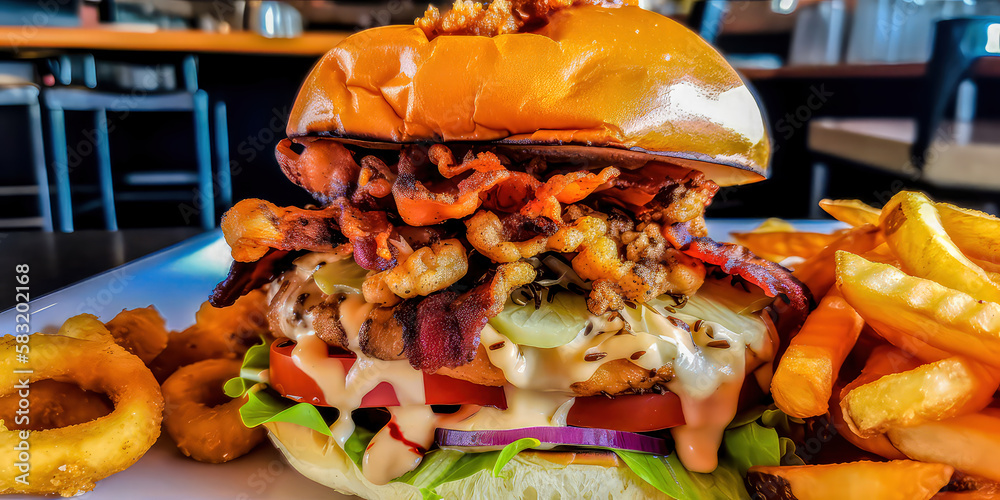 Hamburger Cheeseburge Spezial Delikat Beef Vegie Hummer Shrimps Döner ...