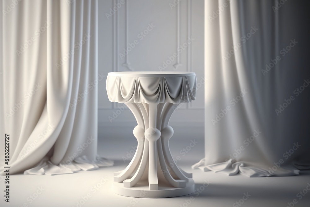 minimalist product display, clean background, background curtain, table ...