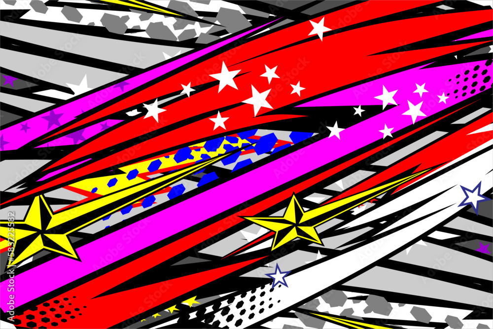 design vector racing background with a unique stripe pattern and with a ...