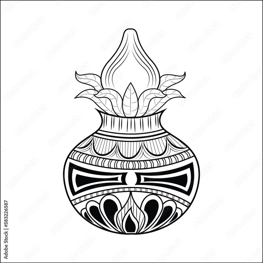 Kalash Symbol Vector