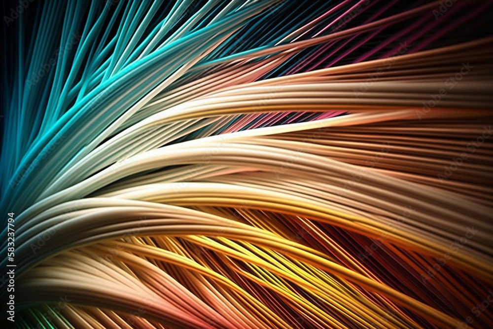 Fibre lne background, colourful, isolate, wallpaper, generative ai ...