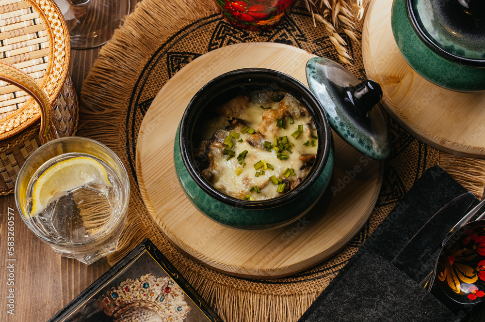 restaurant food. restaurant menu. photos for the menu Stock Photo ...