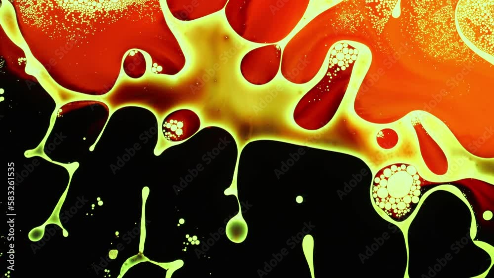 Fantastic structure of bubbles, chemical reactions. Chaotic motion ...