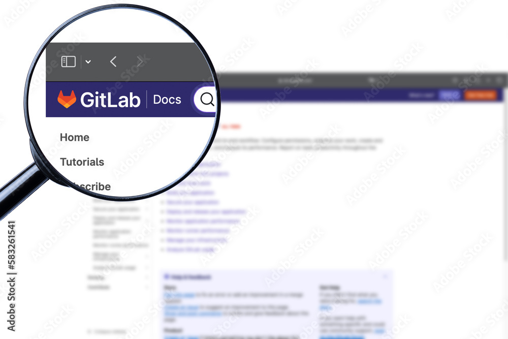 Los Angeles, California, USA - 20 Martha 2023: Illustrative Editorial of Gitlab website homepage ...