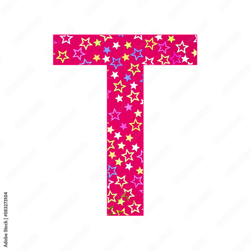 Alphabet letter T uppercase - Birthday background with colorful ... Alphabet letter T uppercase - Birthday background with colorful ...