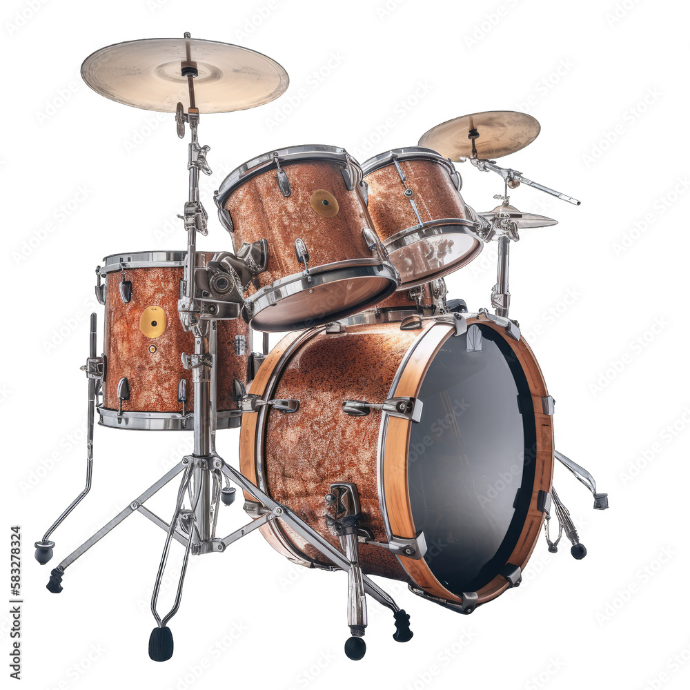 drums, drum kit, transparent background png Stock Illustration | Adobe ...