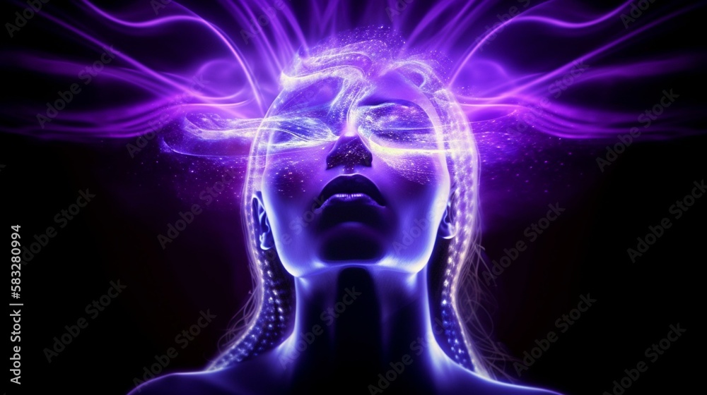Visualize a deep, purple light at the top of your head, expanding your ...